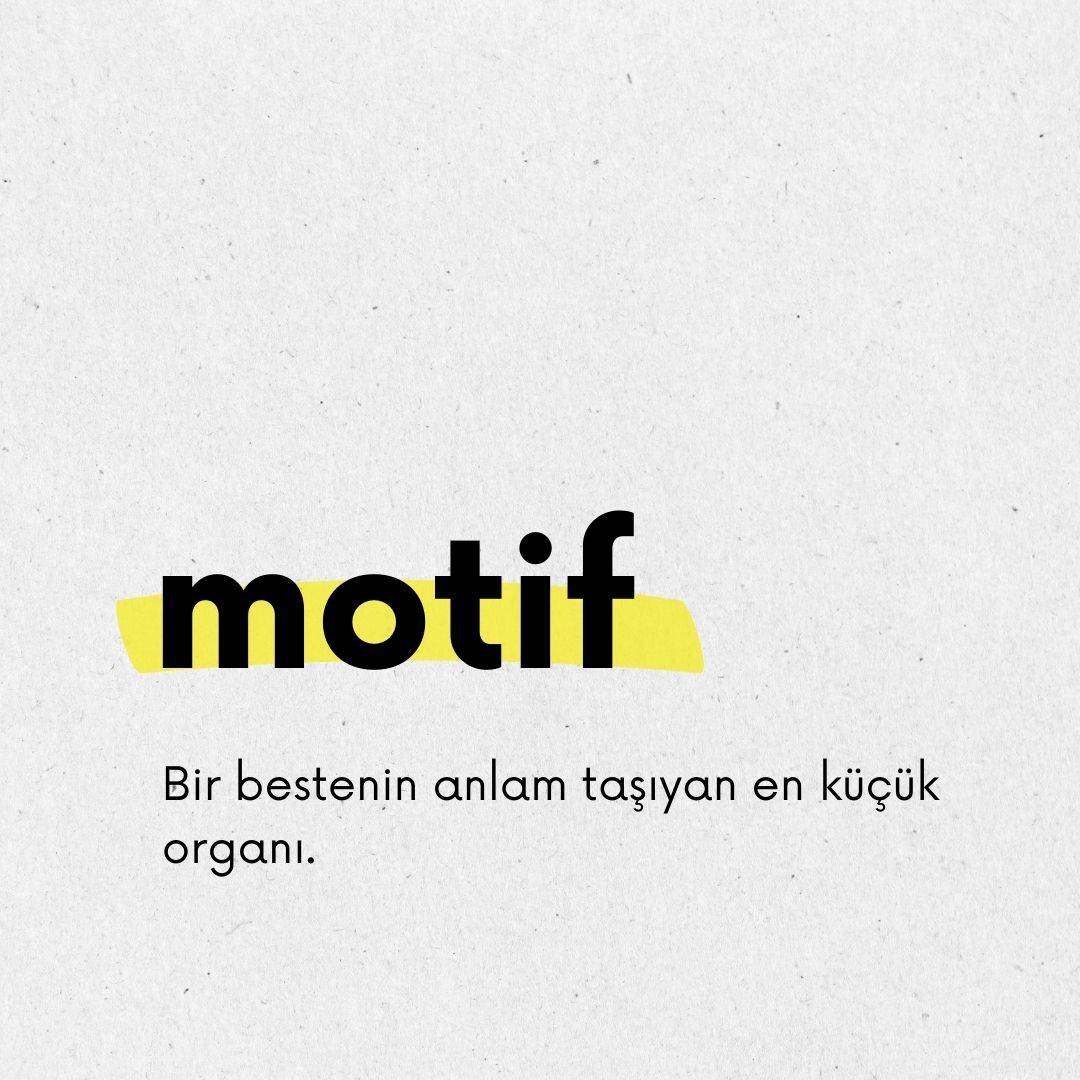 MOTİF NEDİR? - Bilge Su Karaca